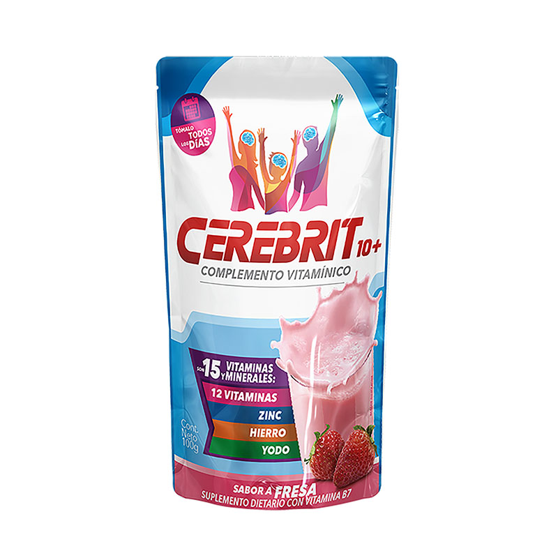 Cerebrit 10+ Fresa 100 Gramos – Droguerías Farma.com